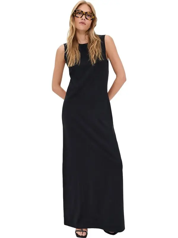 LESET Margo Sleeveless Maxi Dress - Black