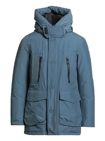 Woolrich Parka In Cotton And Polyamide - Blue