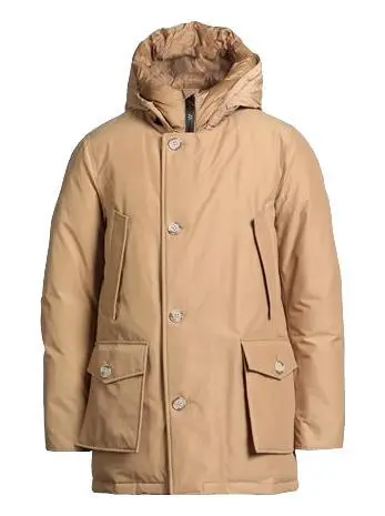 Woolrich Parka Coat With Duck Down Filling - Beige