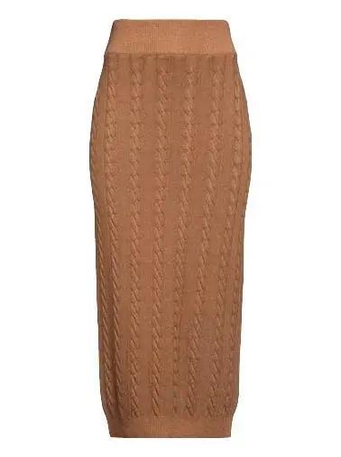 Woolrich Midi Virgin Wool Skirt - Camel