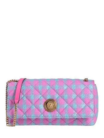 Versace Cross-body Bag In Virgin Wool And Polyamide - Pink