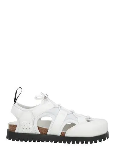 Versace Leather Technical Sandals - White
