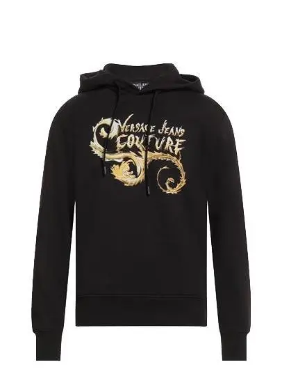 Versace Sweatshirt In Cotton And Elastane - Black