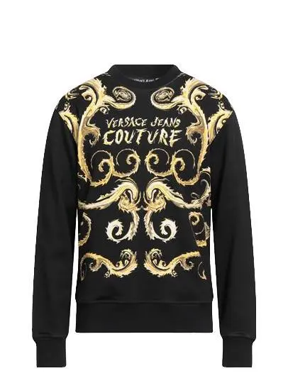 Versace Sweatshirt In Cotton And Elastane - Black