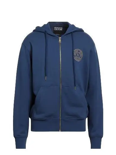Versace Cotton-blend Fleece Sweatshirt - Blue