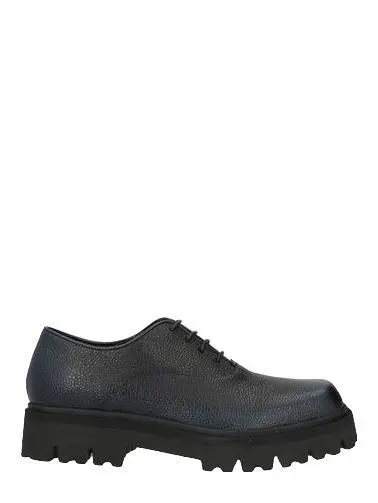 Emporio Armani Lace-up Leather Shoes - Blue