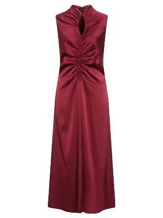 Sandro Polyester Maxi Dress - Red