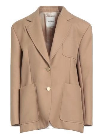 Sandro Single-breasted Blazer - Sand