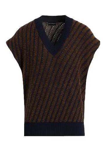 Emporio Armani Sweater In Wool Blend - Navy