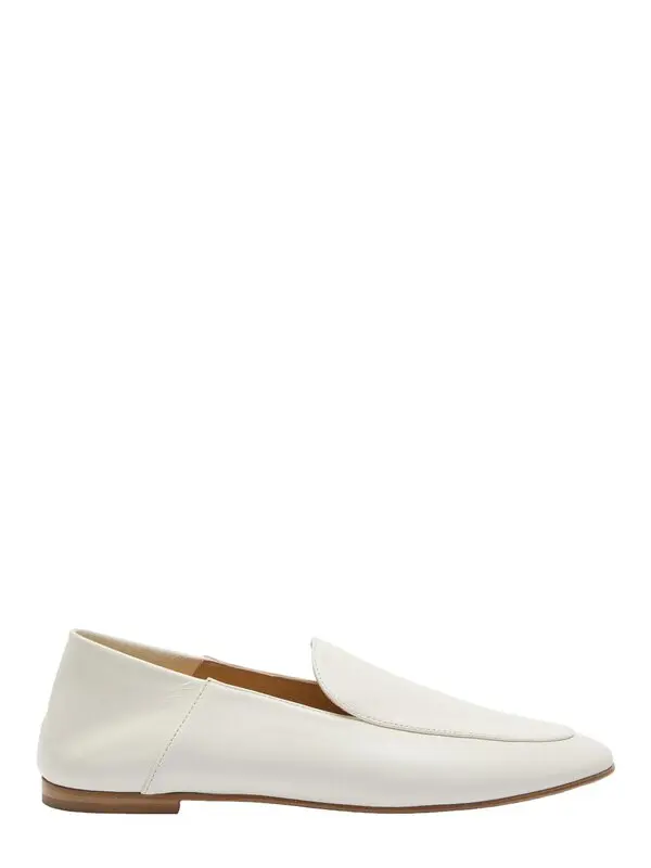 Dear Frances Gio Leather Loafers - White