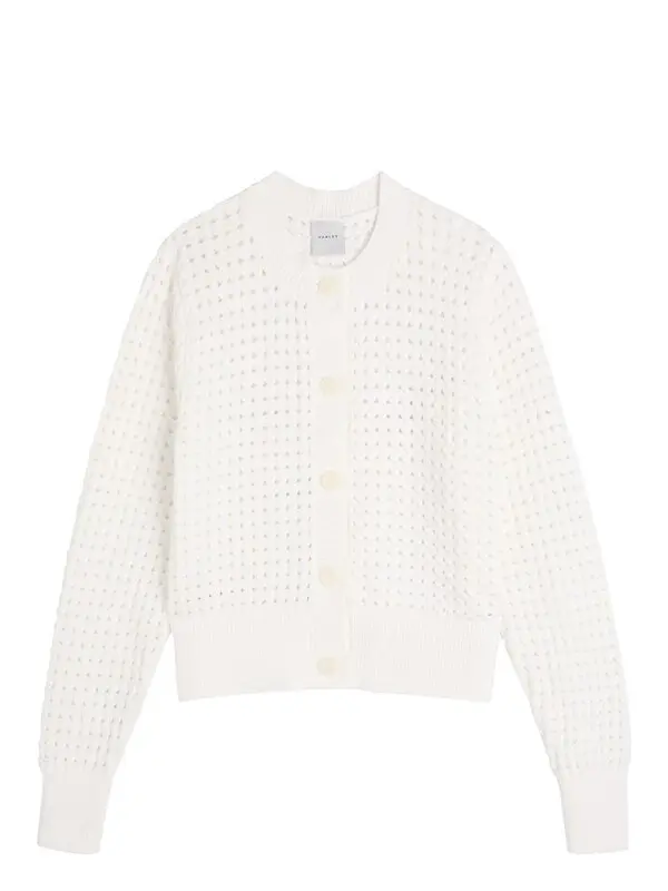 Varley Textured Knit Jacket - White