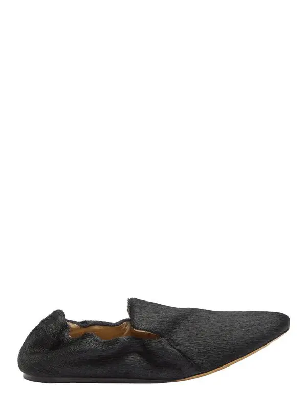 Le Monde Beryl Orlando Calf-hair Loafers - Black