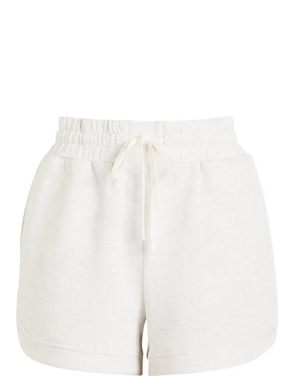 Varley Ollie High-rise Stretch-jersey Shorts - Ivory