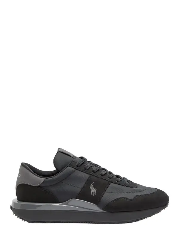 Ralph Lauren Train 89 Panelled Mesh Sneakers - Black