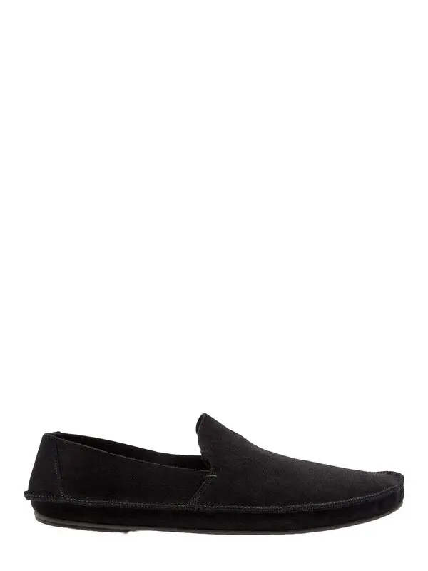 THE ROW Tyler Suede Loafers - Black