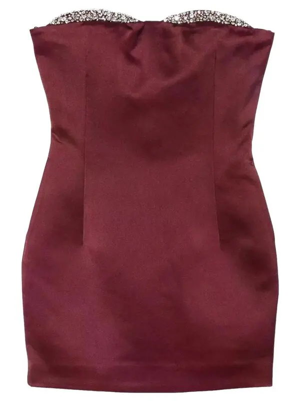 THE NEW ARRIVALS ILKYAZ OZEL Noelia Strapless Mini Dress - Red