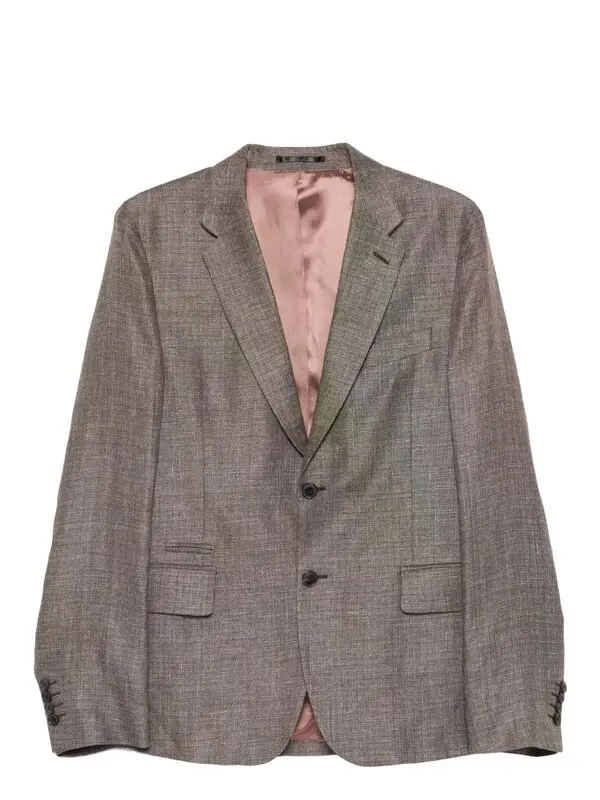 Paul Smith Textured Single-breasted Blazer - Brown