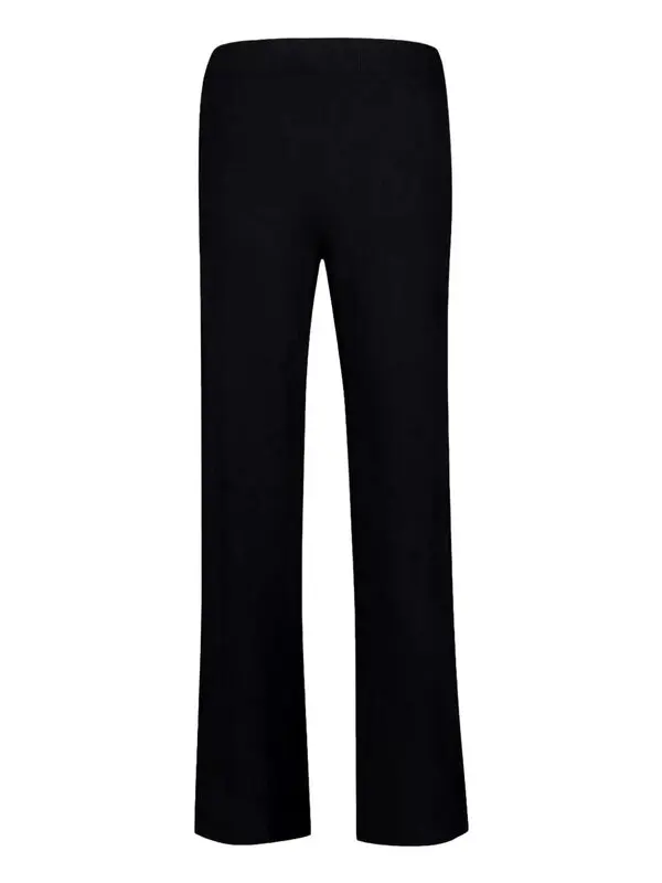 PAULA Cashmere Straight-leg Trousers - Black