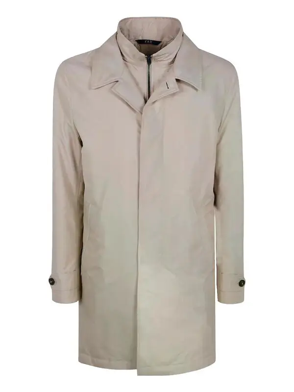 FAY High-neck Zip-fastening Jacket - Neutrals