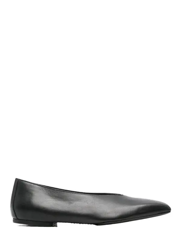 Rick Owens Leather Ballet Flats - Black