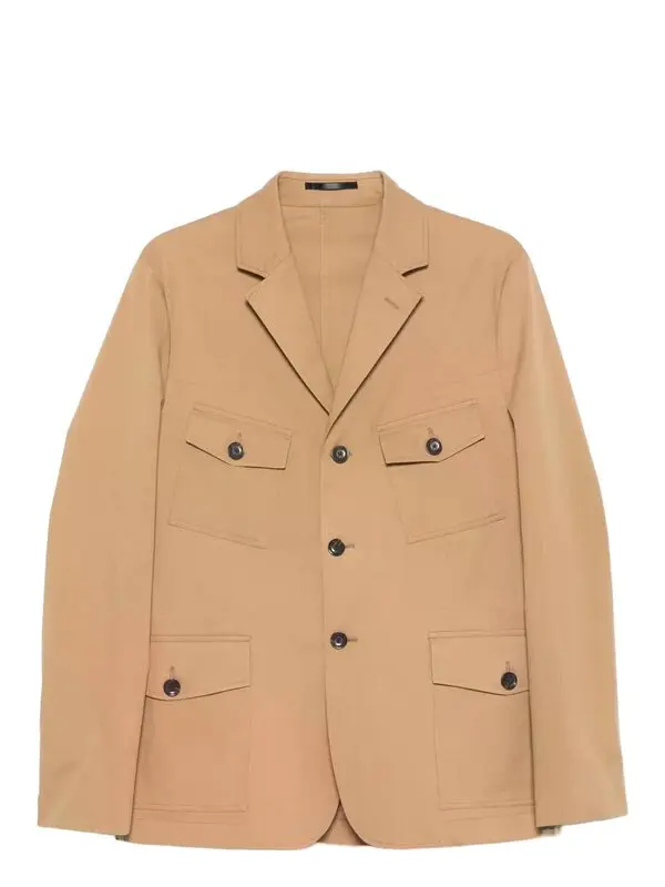 Paul Smith Flap-pocket Single-breasted Blazer - Neutrals