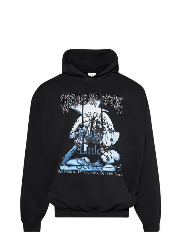 Vetements Oversized Hoodie - Washed Black