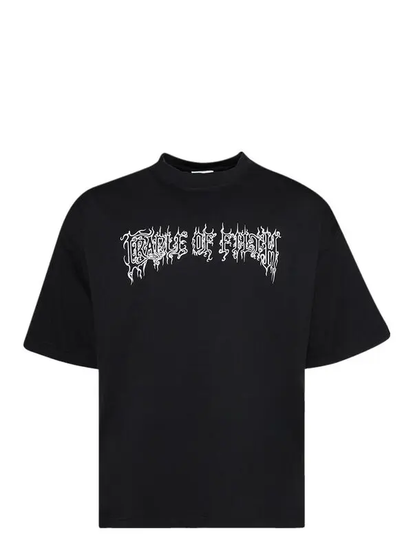 Vetements Cof Logo Regular Tee - Black