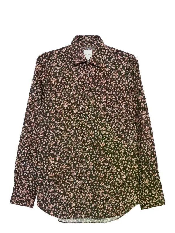 Paul Smith Floral-print Shirt - Black