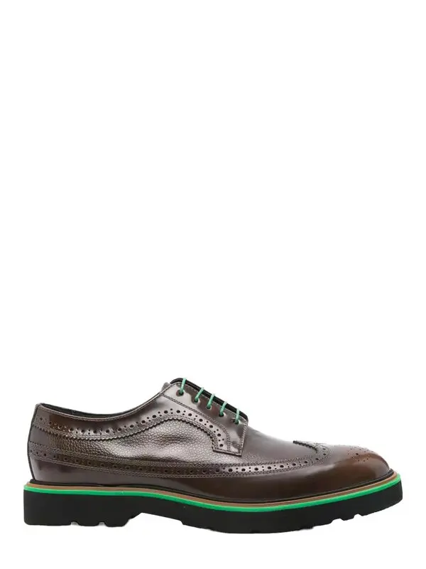 Paul Smith Leather Brogue Derby Shoes - Brown
