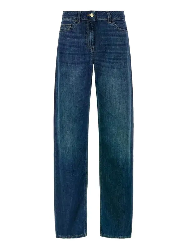Elisabetta Franchi Logo-plaque Jeans - Blue