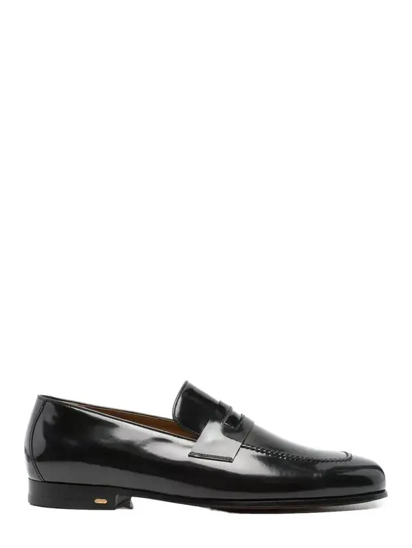 TOM FORD Leather Loafers - Black