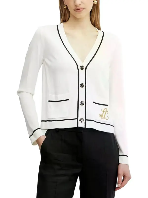 Luisa Spagnoli V-neck Buttoned Cardigan - White
