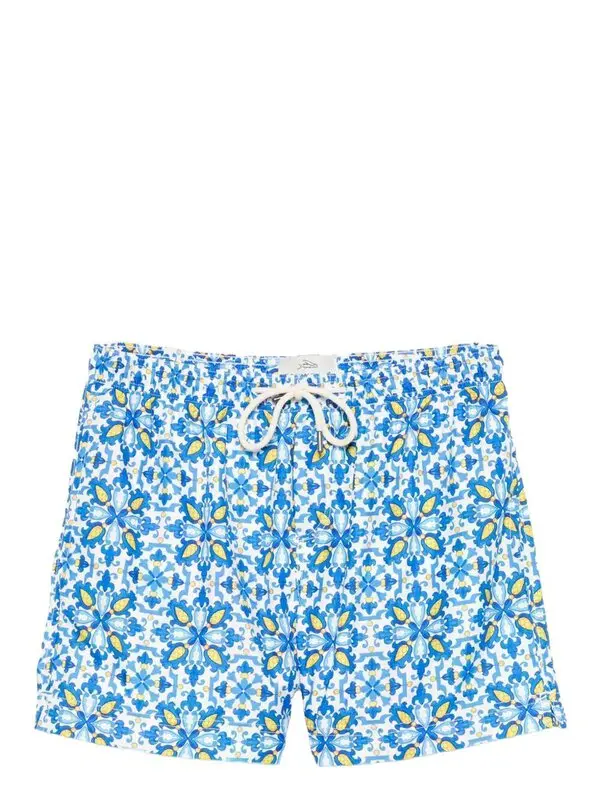 PENINSULA SWIMWEAR Patterned Swim Shorts - Blue