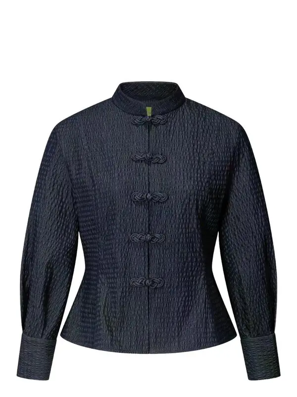 Shanghai Tang Knotted-detail Jacket - Blue