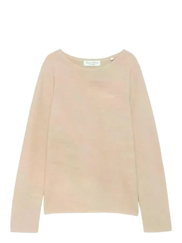 Marc O'polo Boat-neck Long-sleeve Top - Neutrals