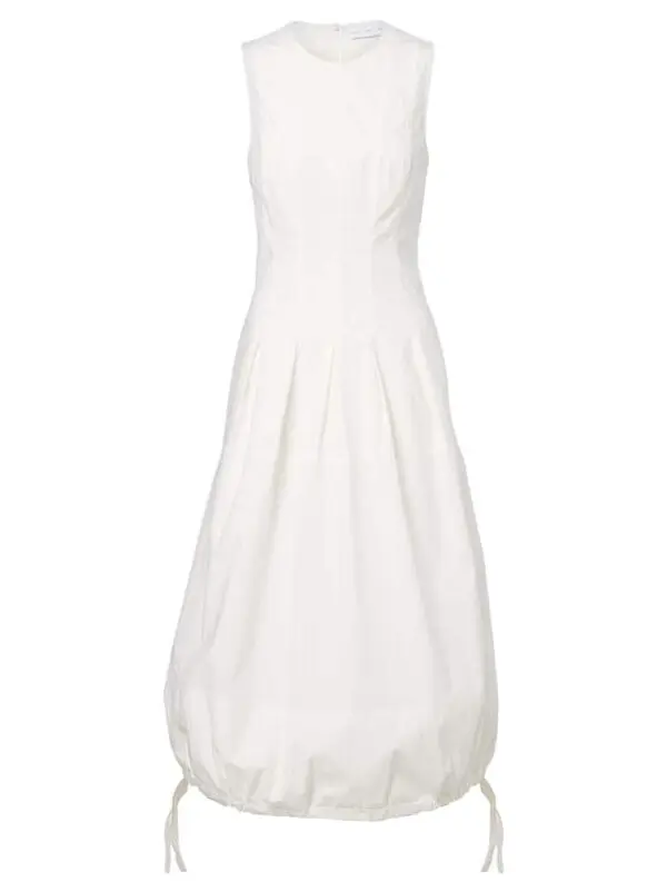 Proenza Schouler Label Marley Cotton Midi Dress - White