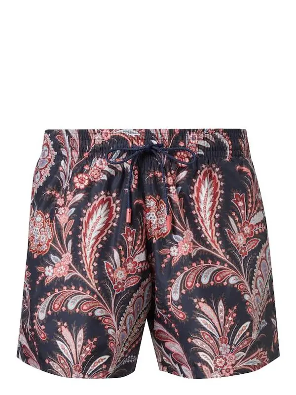 Etro Paisley Printed Swim Trunks - Multicoloured
