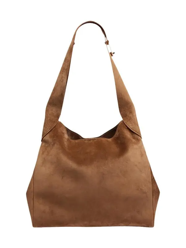 Gabriela Hearst Small Suede Tote Bag - Brown