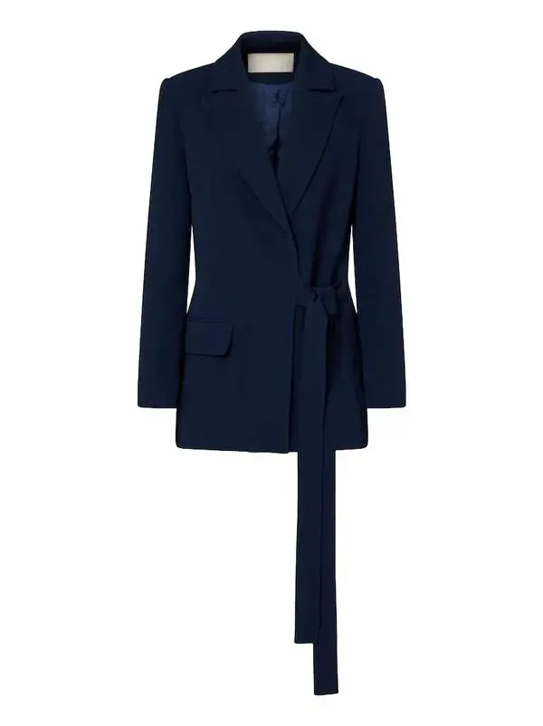 Elie Saab Belted Blazer - Blue