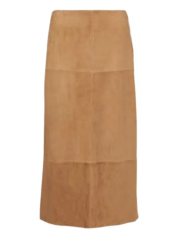 Proenza Schouler Leather Midi Skirt - Brown