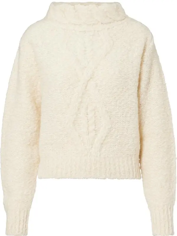 Isabel Marant Étoile Romane Cable-knit Turtleneck Sweater - Beige