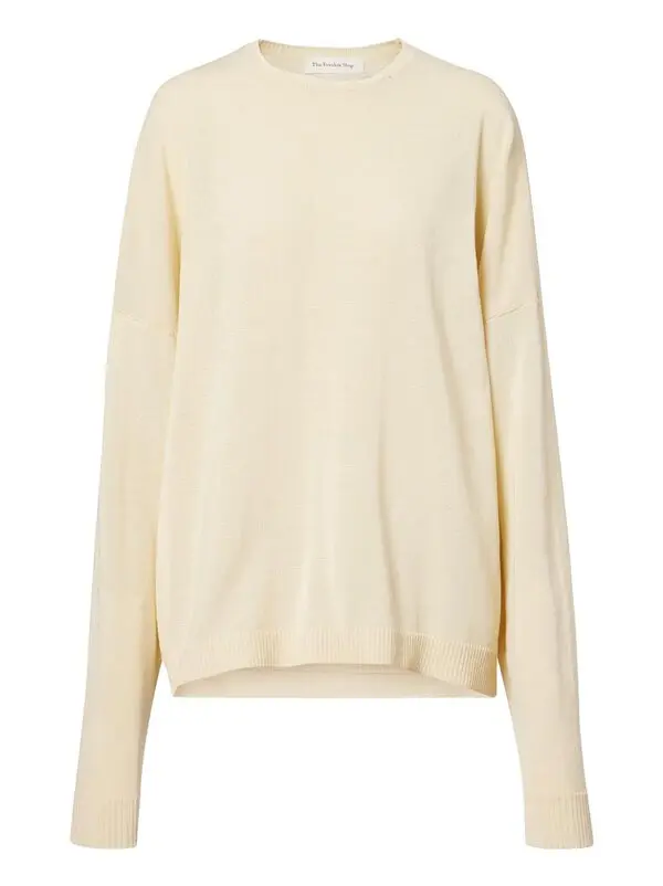 THE FRANKIE SHOP Basel Cotton-blend Sweater - Yellow