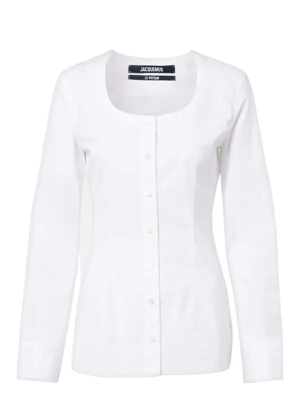 Jacquemus Cotton Button-up Shirt - White