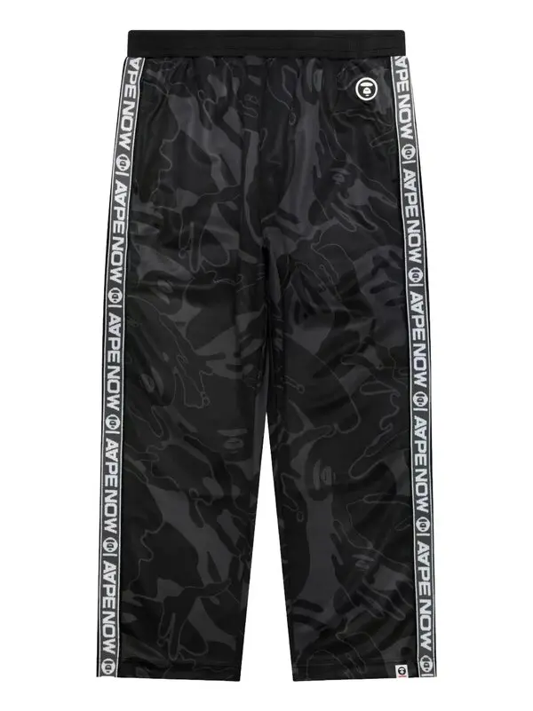 AAPE BY *A BATHING APE® Ape Head Camouflage Track Pants - Black