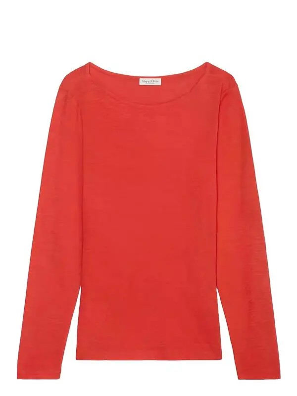 Marc O'polo Long-sleeve Boatneck Top - Red