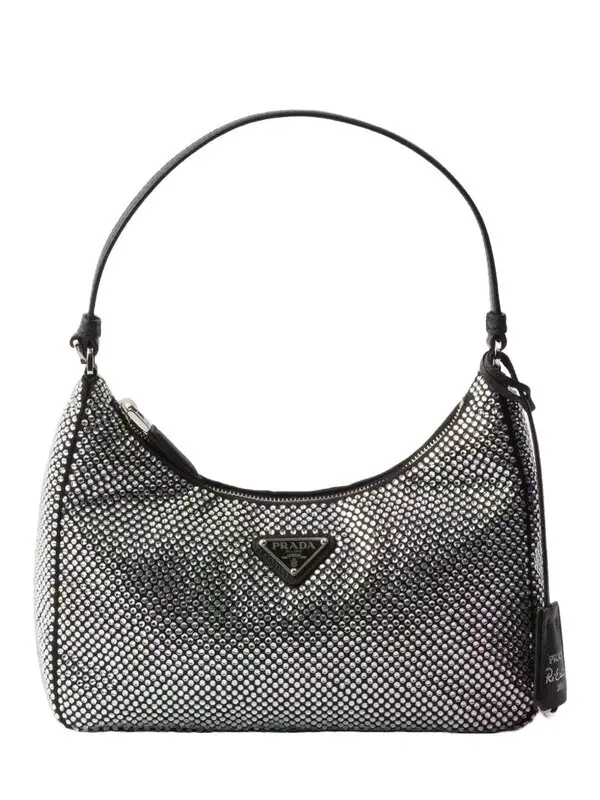 Prada Mini Re-edition 2005 Shoulder Bag - Grey