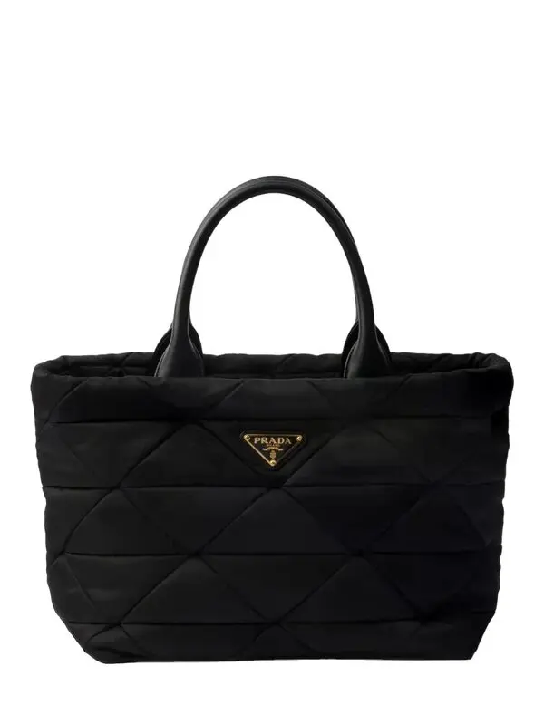 Prada Padded Tote Bag - Black