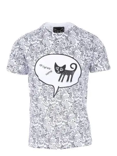 10 CORSO COMO Cotton Jersey T-shirt With Graphic Print - White
