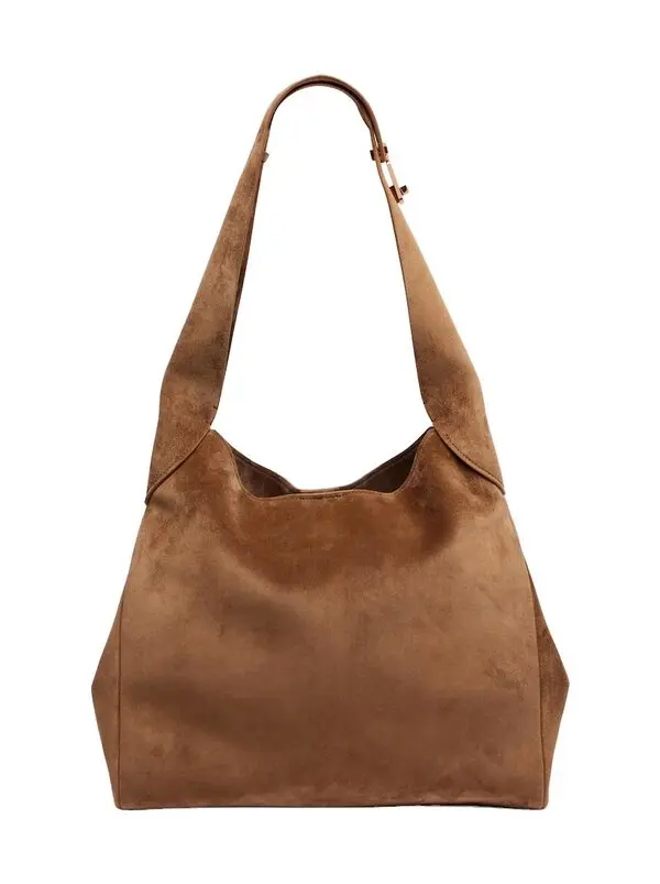 Gabriela Hearst Small Suede Tote Bag - Brown