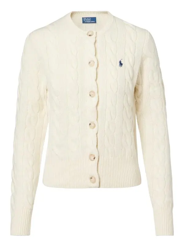 Polo Ralph Lauren Wool And Cashmere Cardigan - White